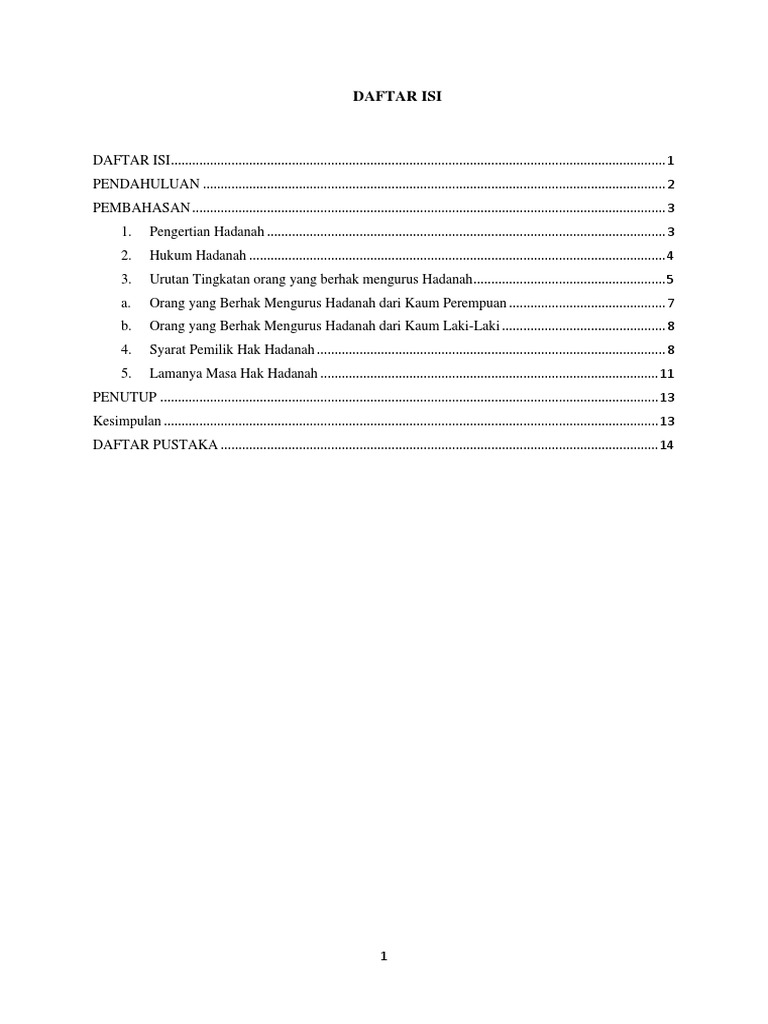 Pengertian dan Hukum Hadanah | PDF