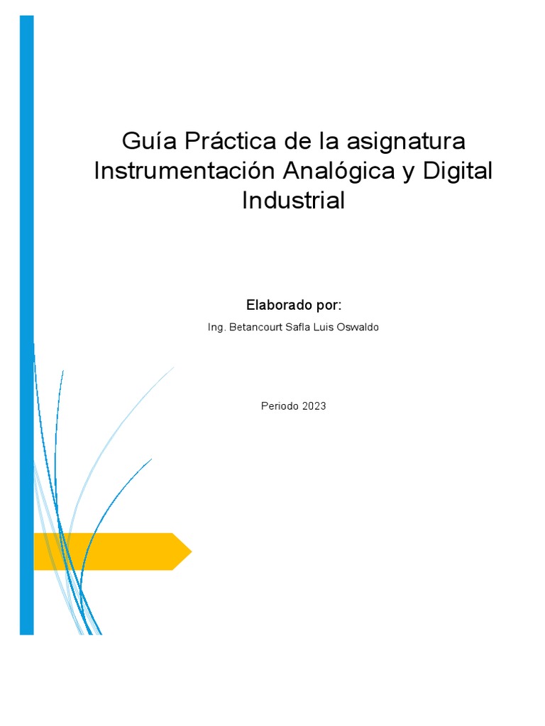 Manual de Practicas Instrumentación | PDF | Electrónica | Medición