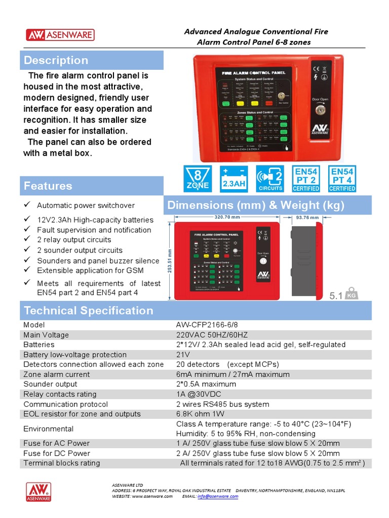 Asenware 6 Zone To 8 Zone Datasheet | PDF