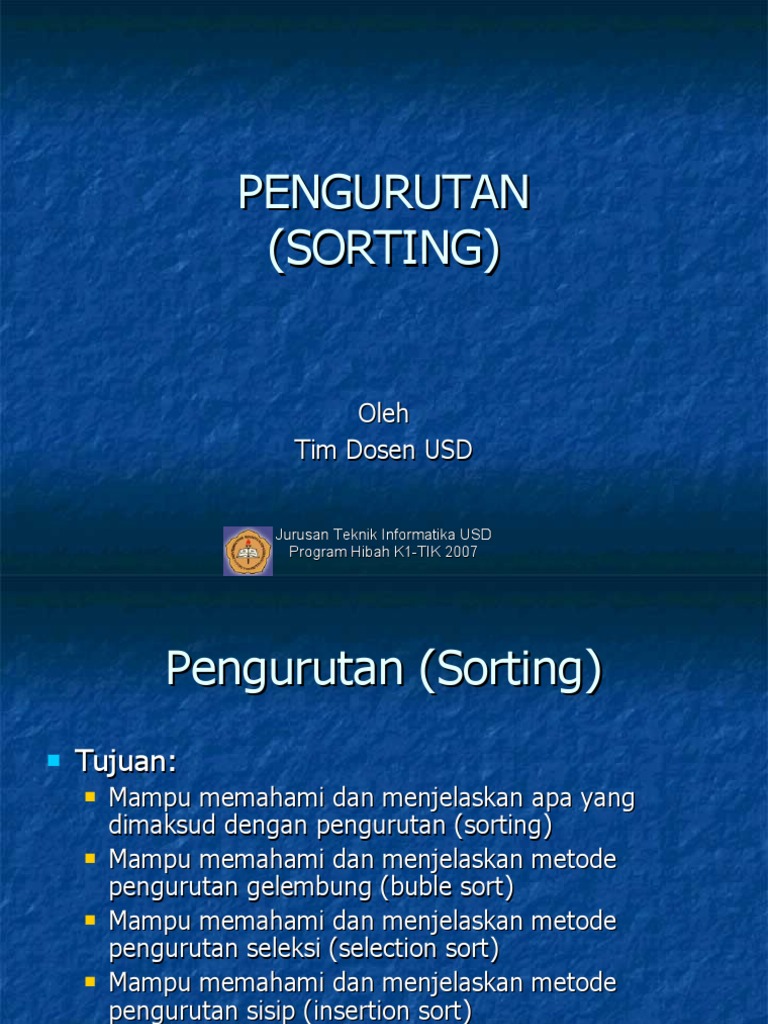 SDL PPT Sorting | PDF