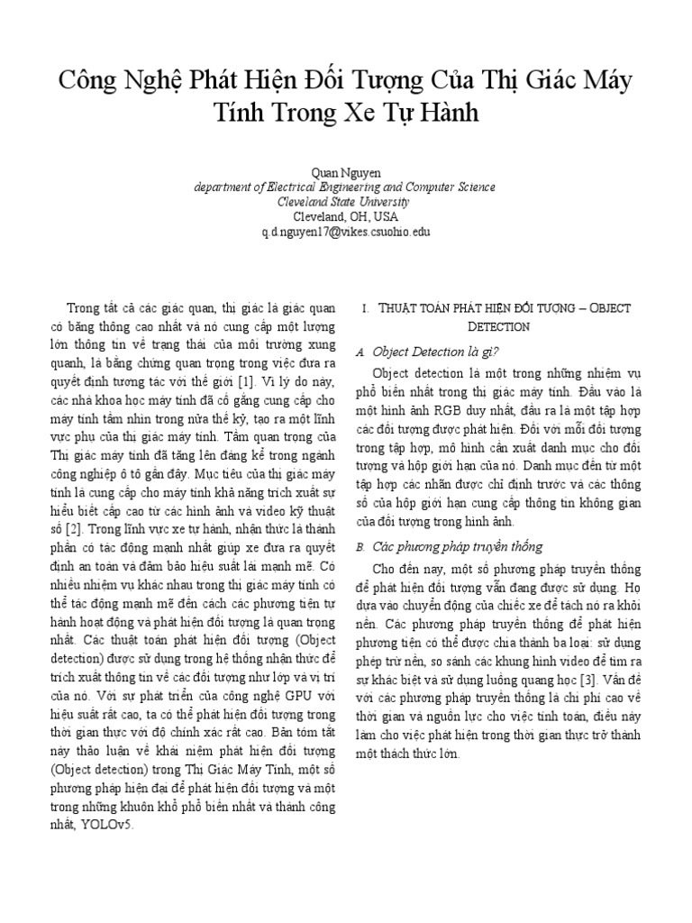 Deep Learning In Computer Vision Vietnamese Pdf