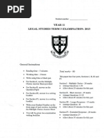 Legal Studies past paper HSC | PDF