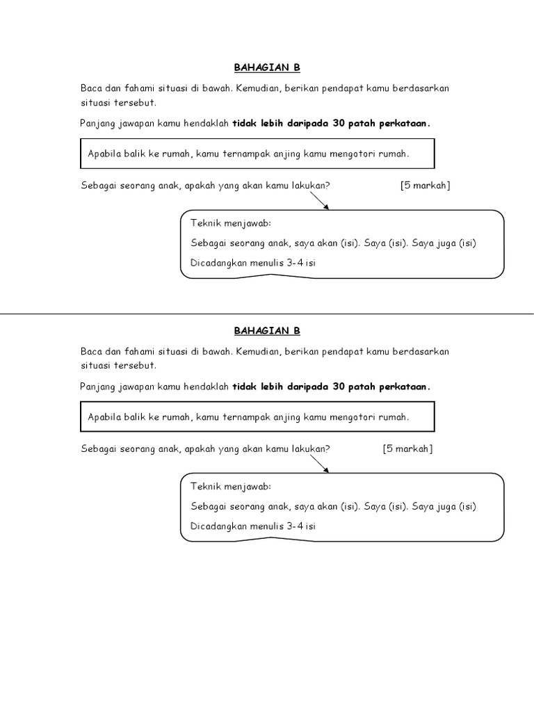 Bahagian B | PDF