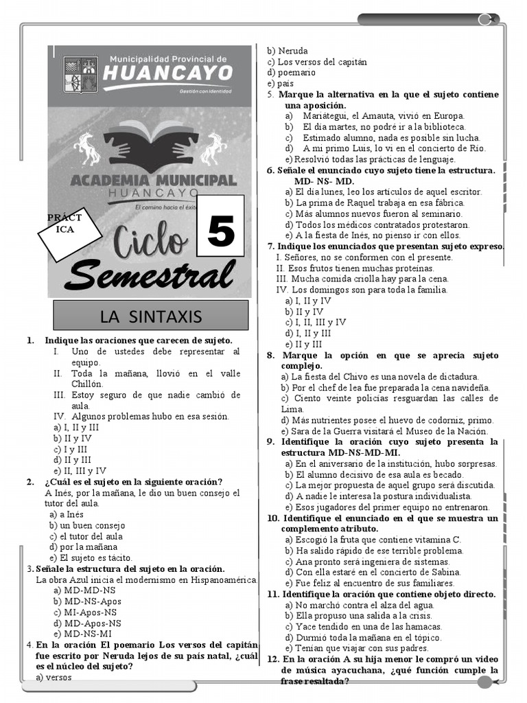 Practicas 05 La Sintaxis | PDF