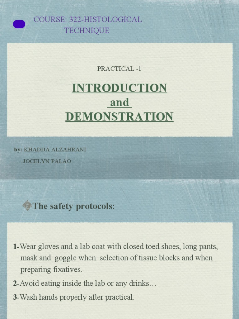 Lab - 1 - PPT | PDF | Histology | Applied And Interdisciplinary Physics