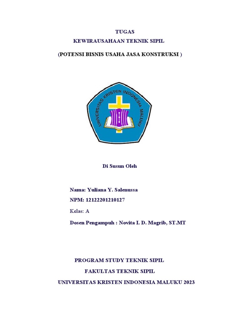 Tugas Kewirausahaan Teknik Sipil | PDF