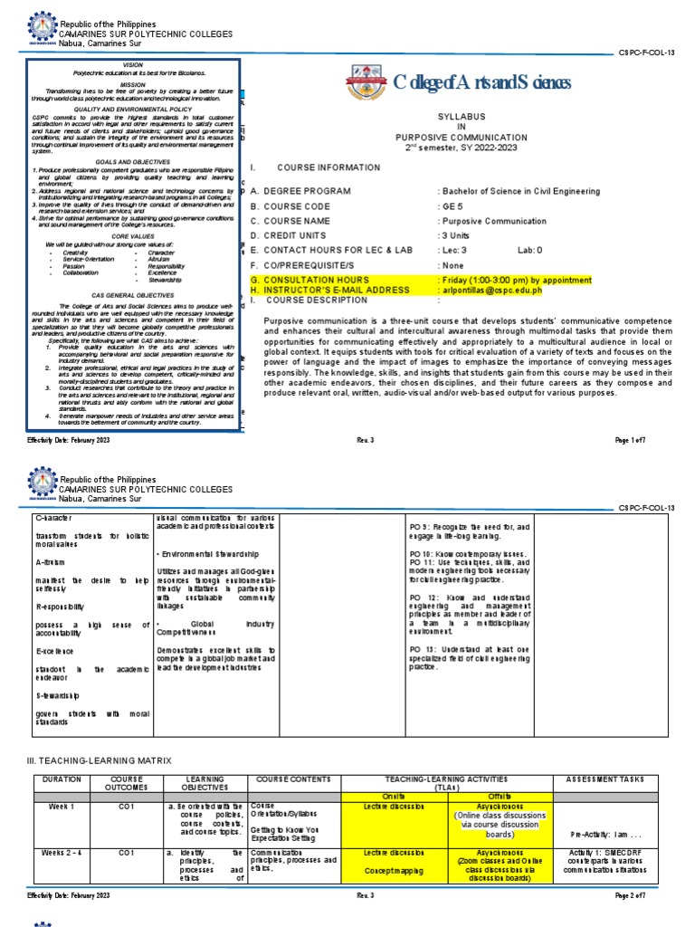 Model Syllabus | PDF