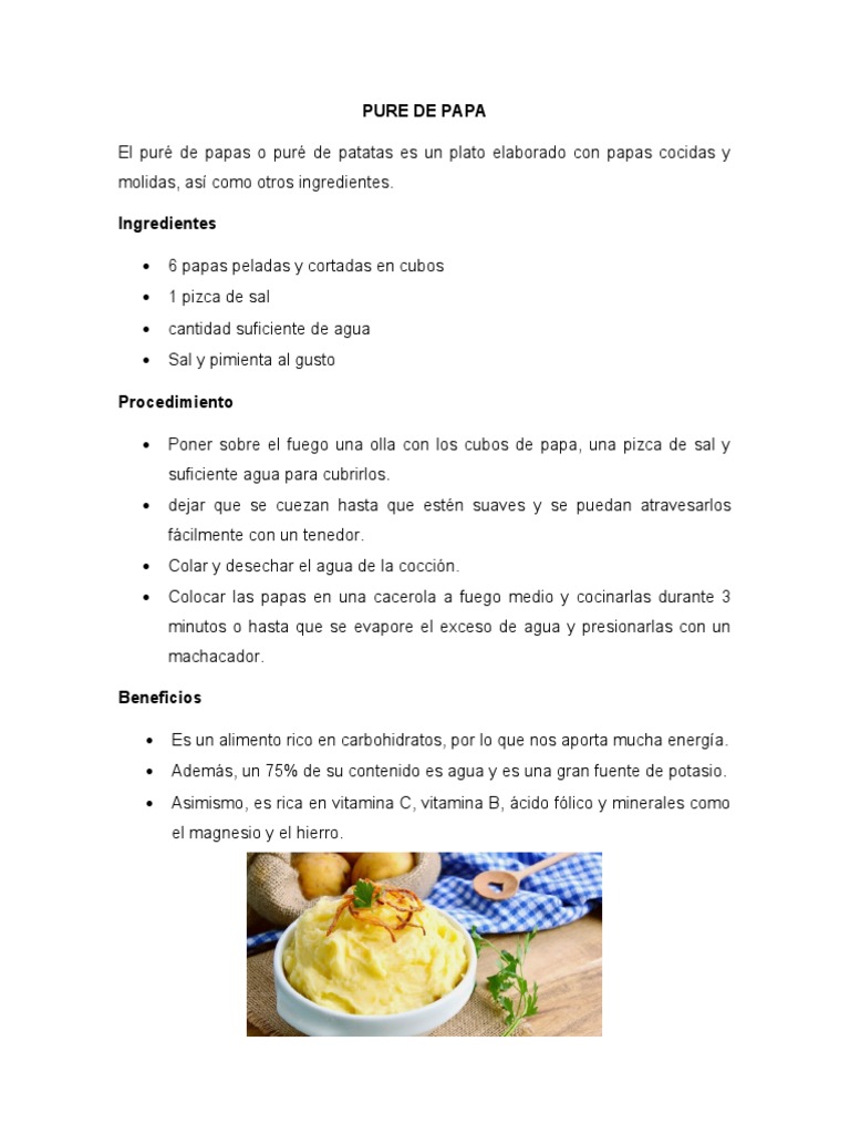 Pure de Papa | PDF