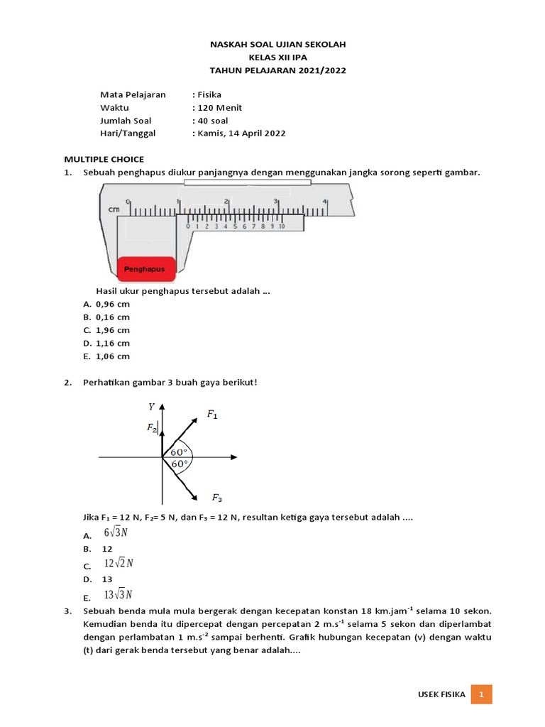 SOAL USEK 2022 | PDF