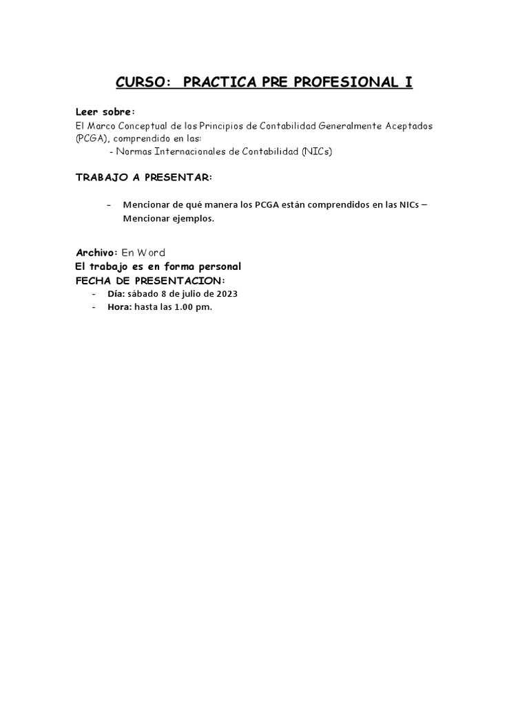 Trabajo de Practica Pre | PDF