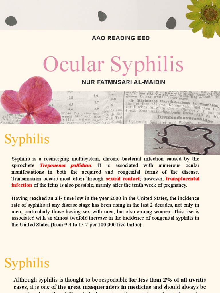 AAO Reading NNU - Ocular Syphilis | PDF | Elisa | Retina
