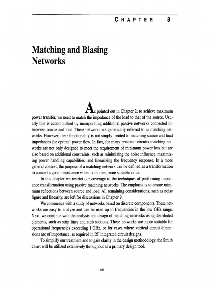 Matchingnetworks Biasing | PDF