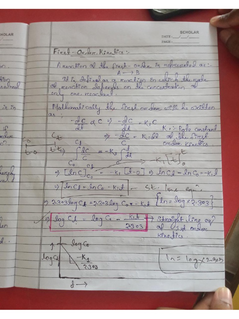 1st Order Kinetic | PDF