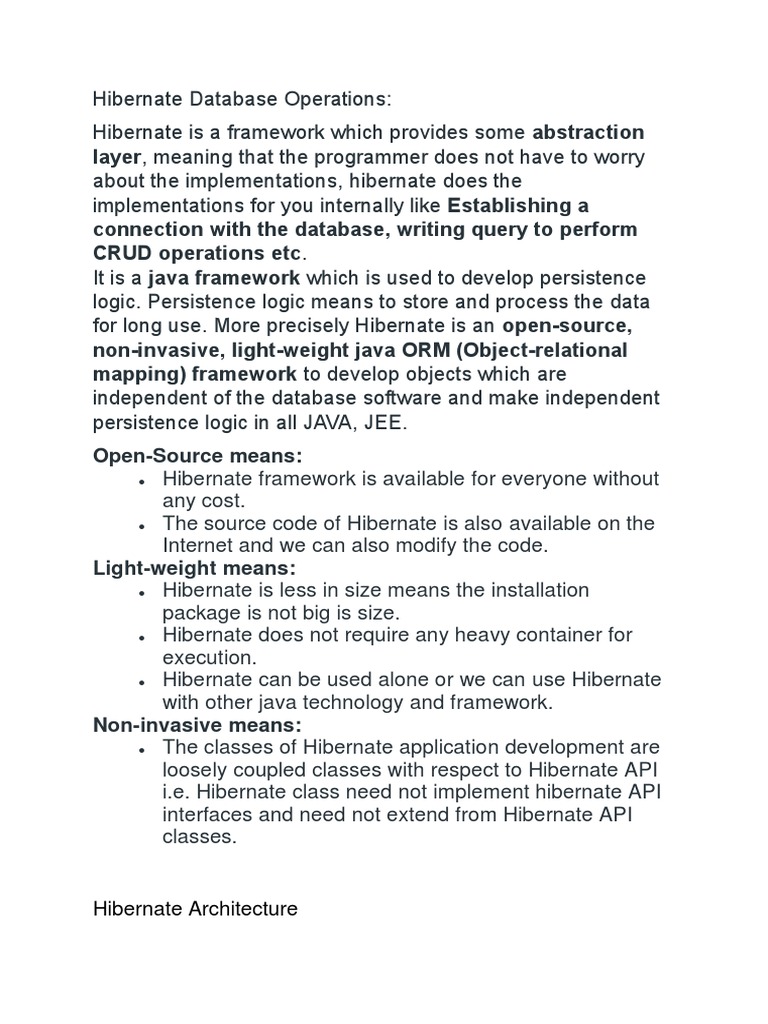 Hibernate AIP | Download Free PDF | Information Technology Management | Programming Paradigms