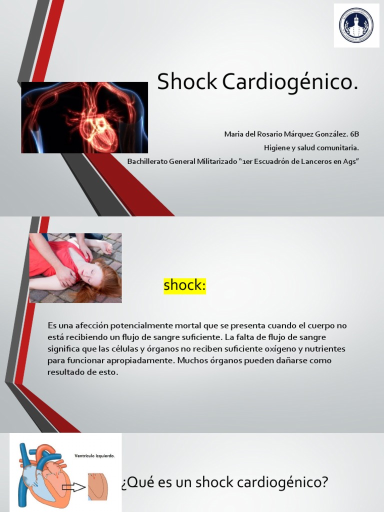 Shock Cardiogénico | PDF | Choque (circulatorio) | Corazón