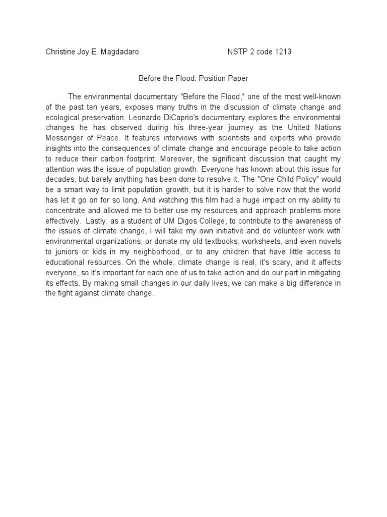 NSTP2 Position-Paper | PDF