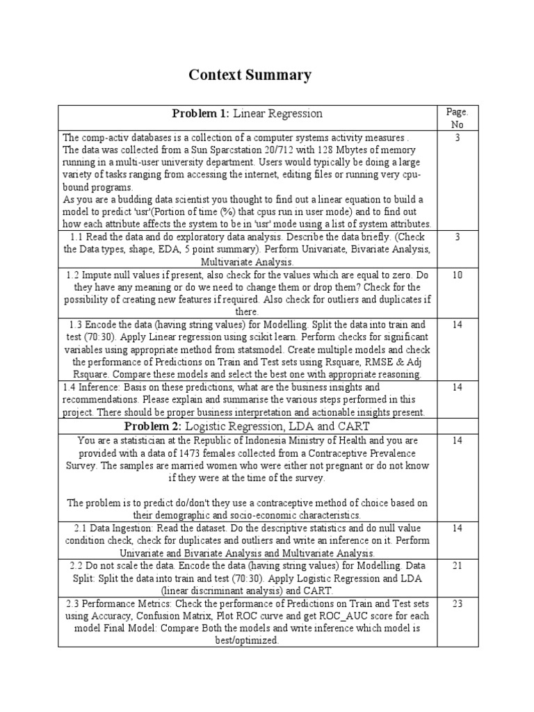 Graded Project - Predictive Modeling - Business Report | PDF
