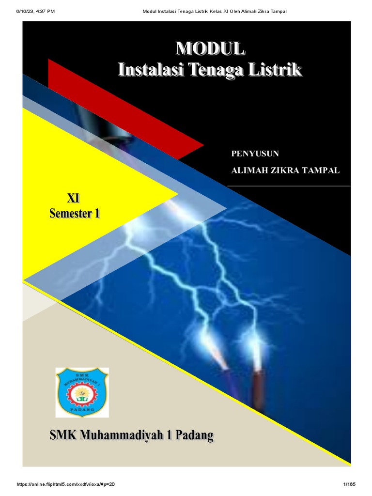 Modul Instalasi Tenaga Listrik Kelas XI Oleh Alimah Zikra Tampal | PDF | Sains & Matematika