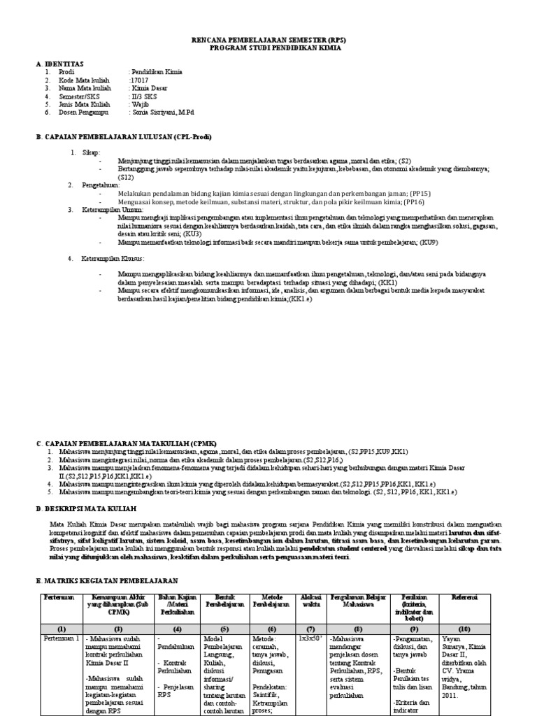RPS Kimdas 2 | PDF | Seni