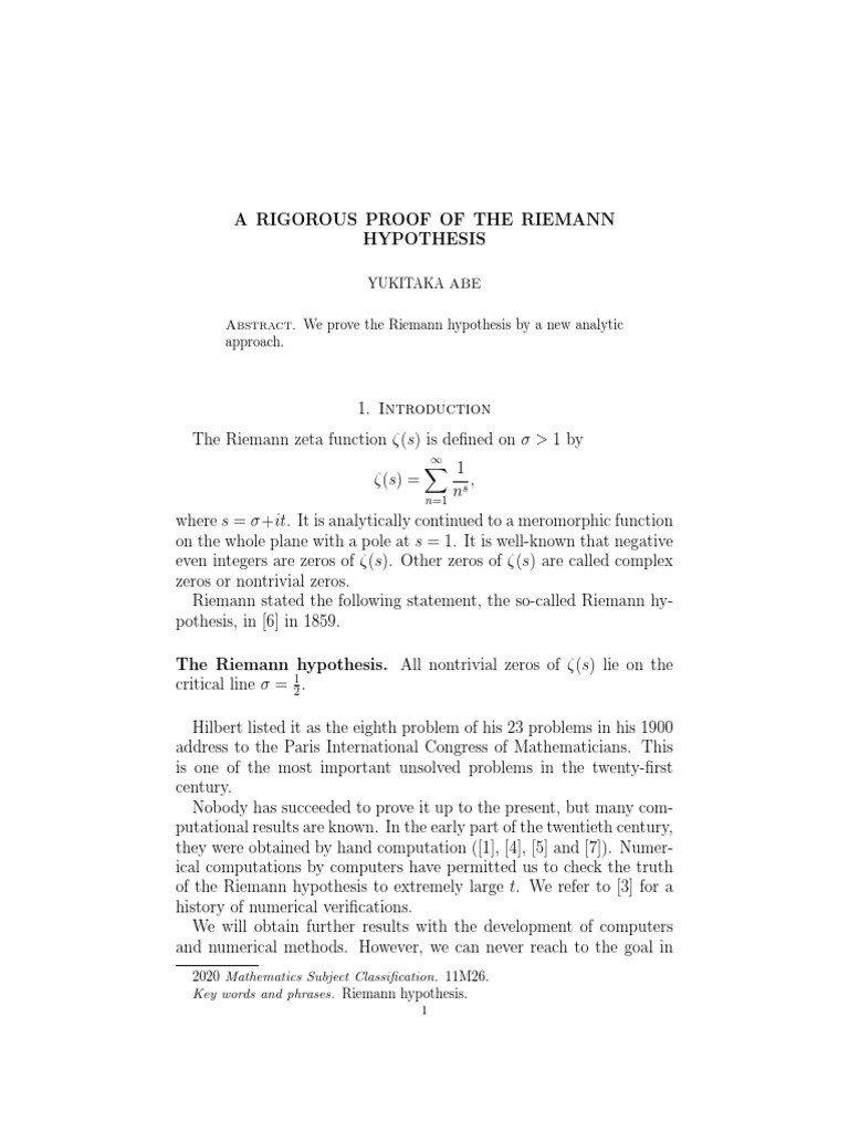Yukitaka Abe | PDF | Special Functions | Discrete Mathematics