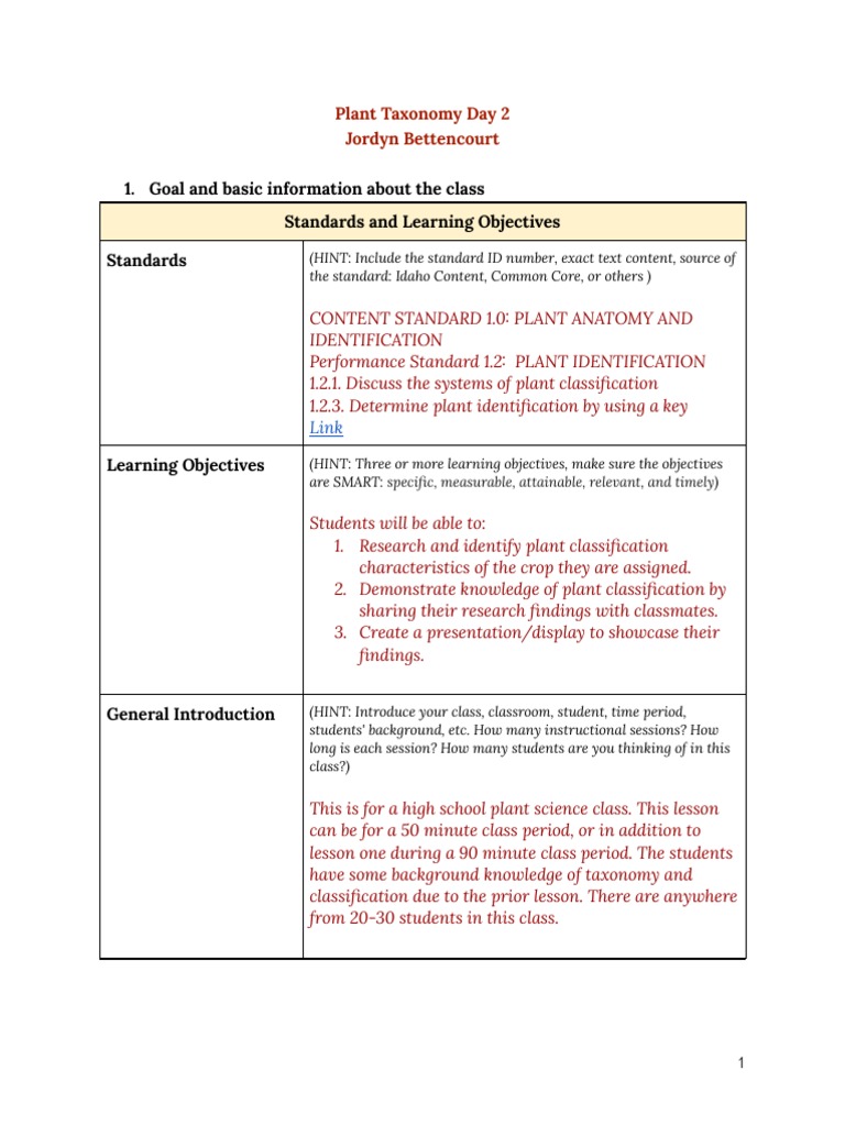 2023 Spring - Lesson Plan Template | PDF | Lesson Plan | Learning