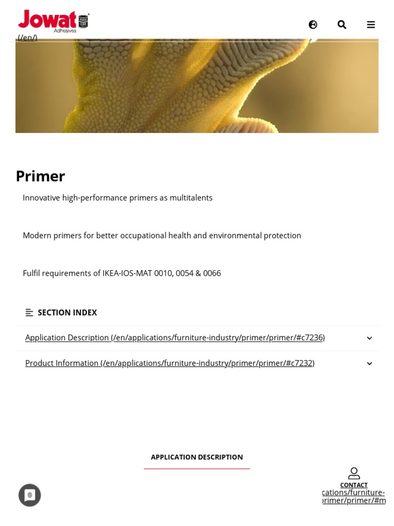 Jowat Primer | PDF | Adhesive | Chemical Substances