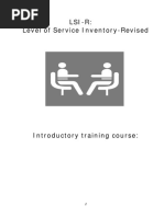 Level of Service Case Management Inventory | PDF | Recidivism | Risk
