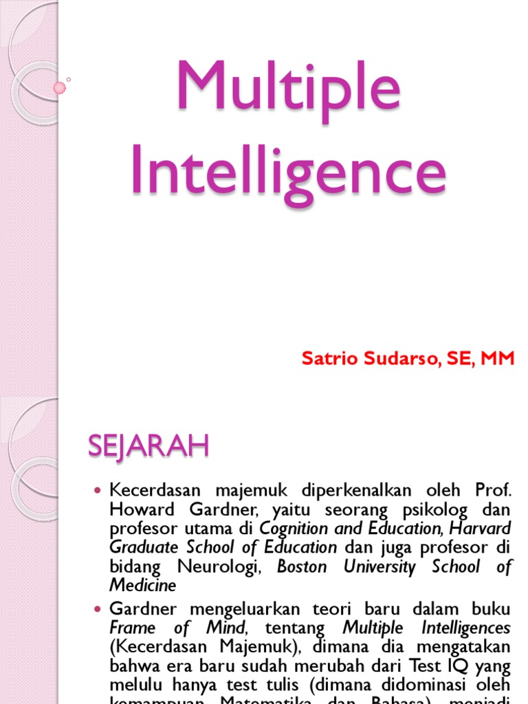 Multiple Intelligence | PDF