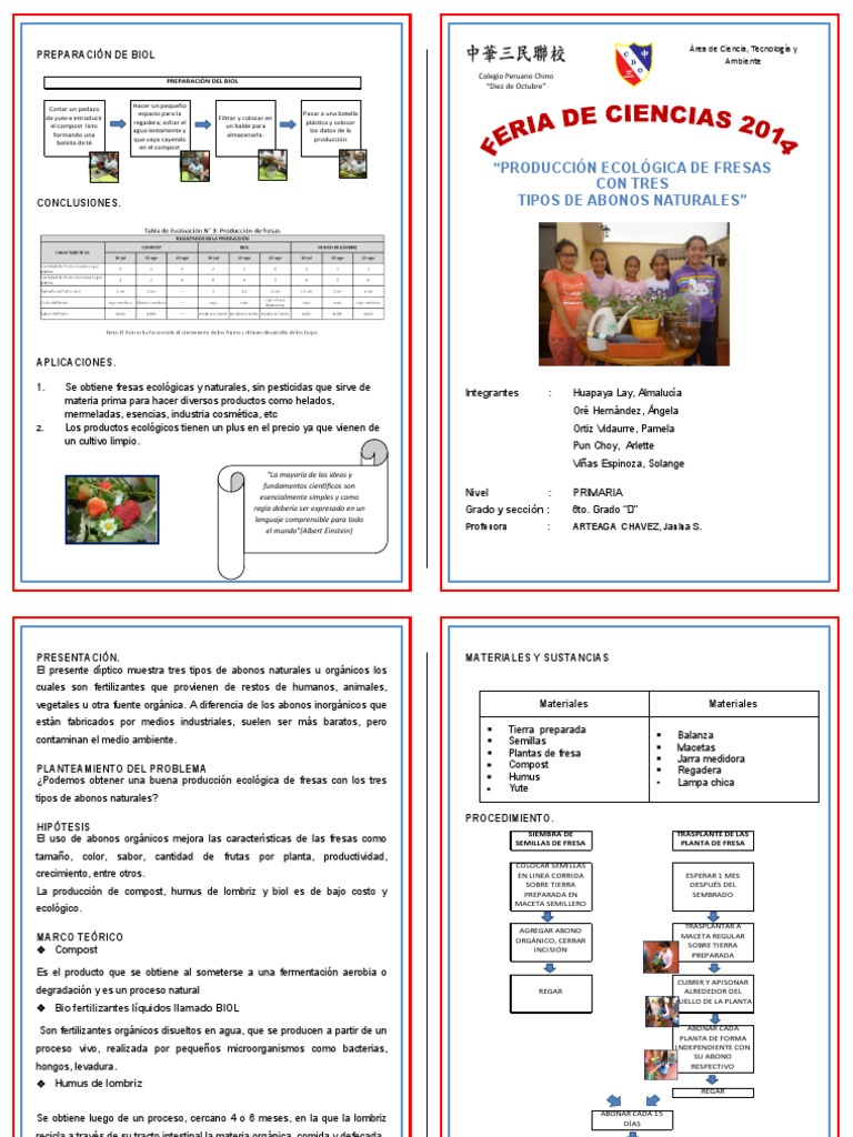 Diptico Final Aprobado POR MEJORAR | PDF | Fertilizante | Compost