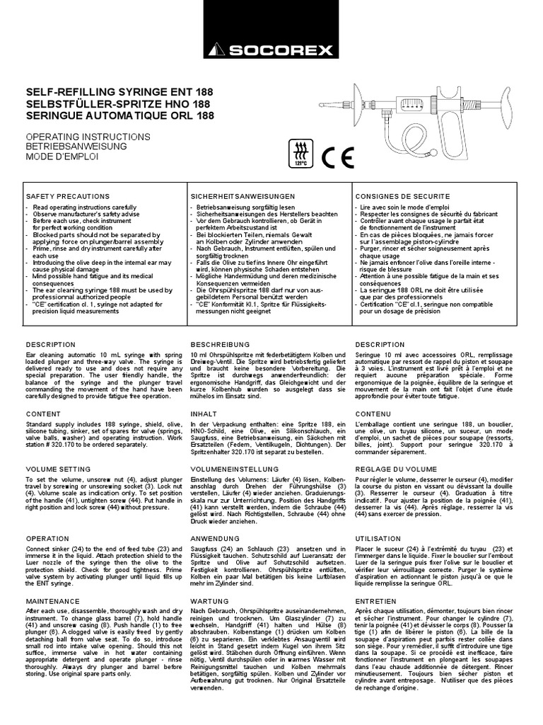 Syringe ENT 188 UM | PDF