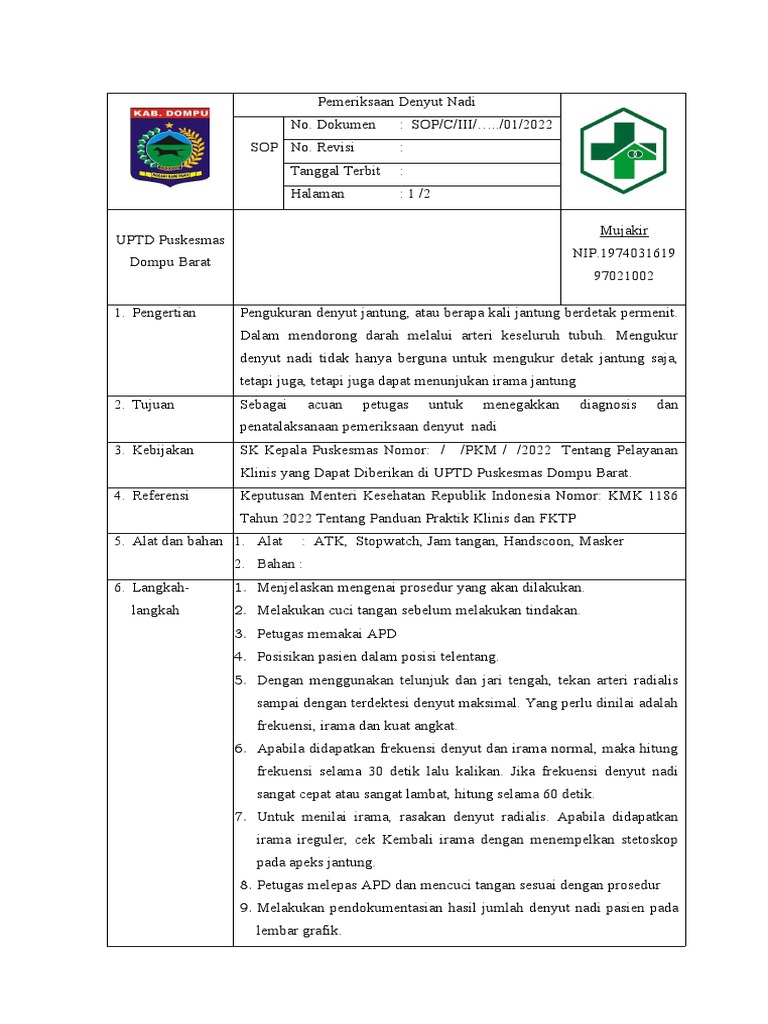 SOP TTV 2 Pem. Nadi | PDF