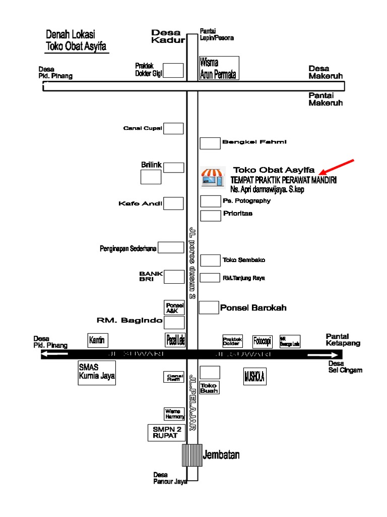 Denah Lokasi Tempat Praktik perawat mandiri OK | PDF