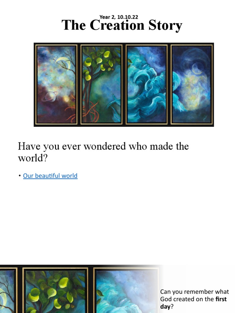 Creation Story Session 2 Pdf