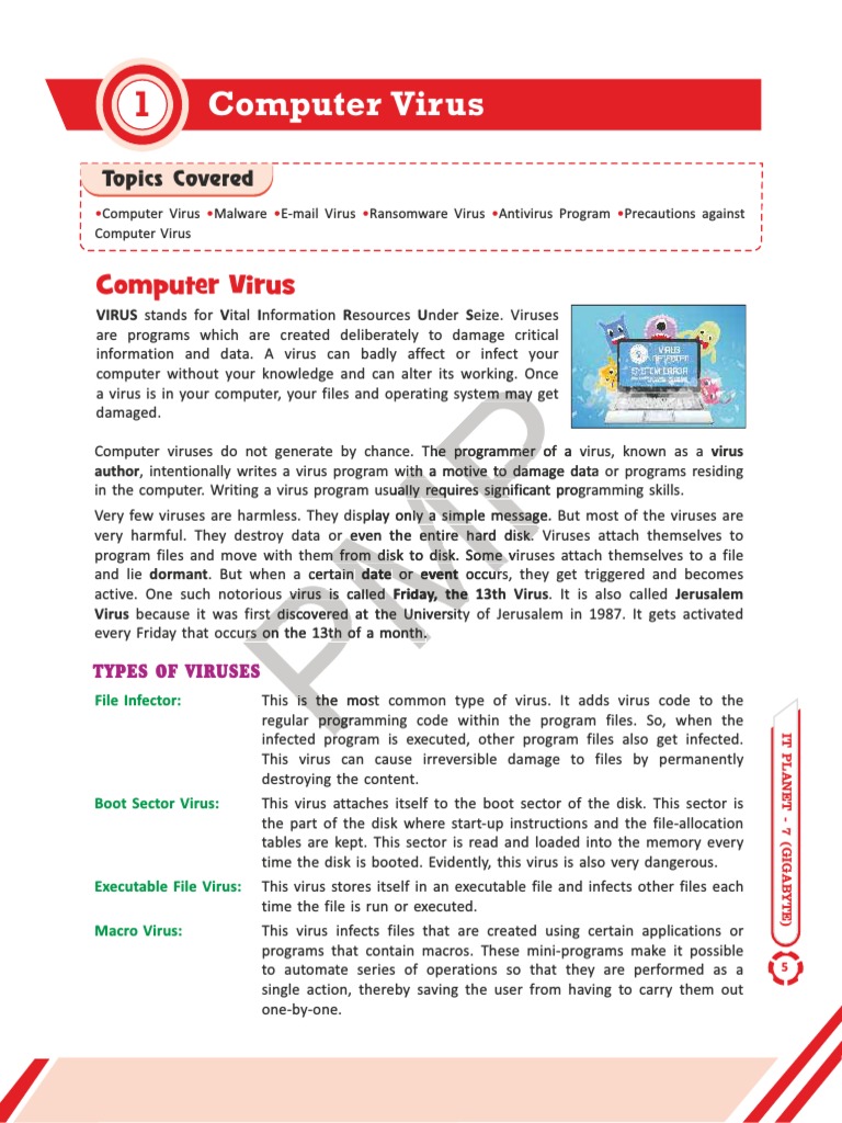 Chapter 1 - Computer Virus | PDF Chapter 1 - Computer Virus | PDF