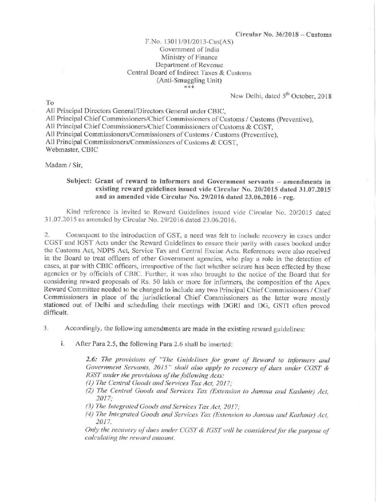 2018 Reward Guidelines | PDF