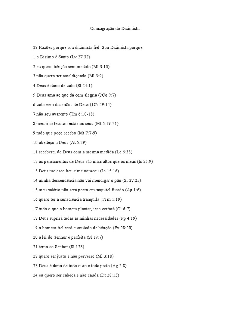 Tither's Consecration 1 | PDF