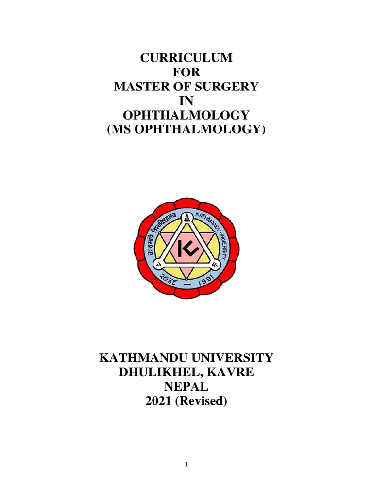 MS Ophthalmology Curriculum 2021 | PDF | Contact Lens | Glaucoma