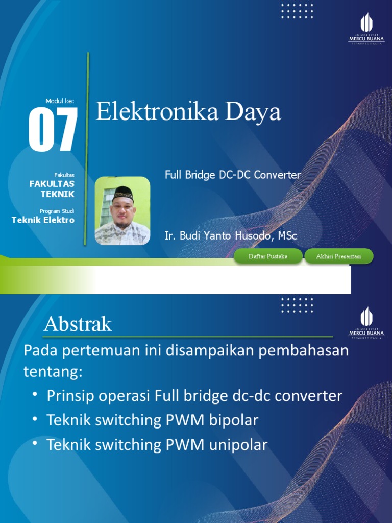 ELDA-7 - Full Bridge DC-DC Converter | PDF