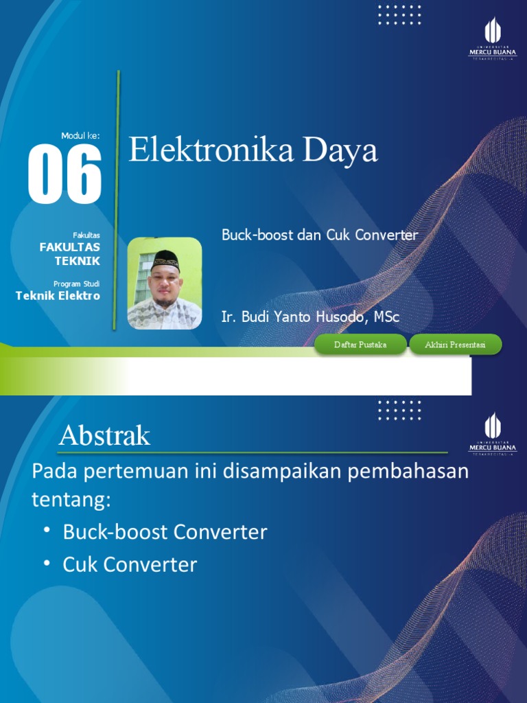 ELDA-6 - Buck-Boost Dan Cuk Converter | PDF