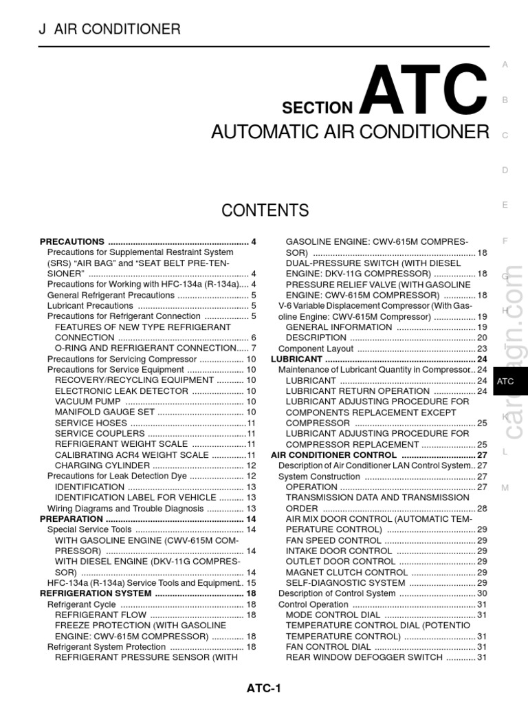 Automatic Air Conditioner | PDF | Airbag | Air Conditioning