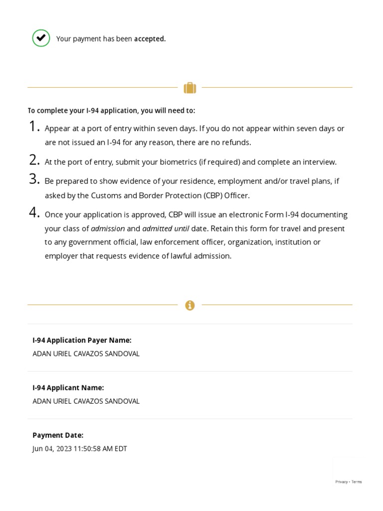 I94 - Official Website | PDF