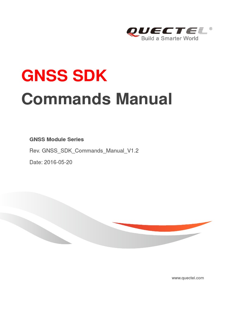 Quectel GNSS SDK Commands Manual V1.2 | PDF | Computer Science | Computing