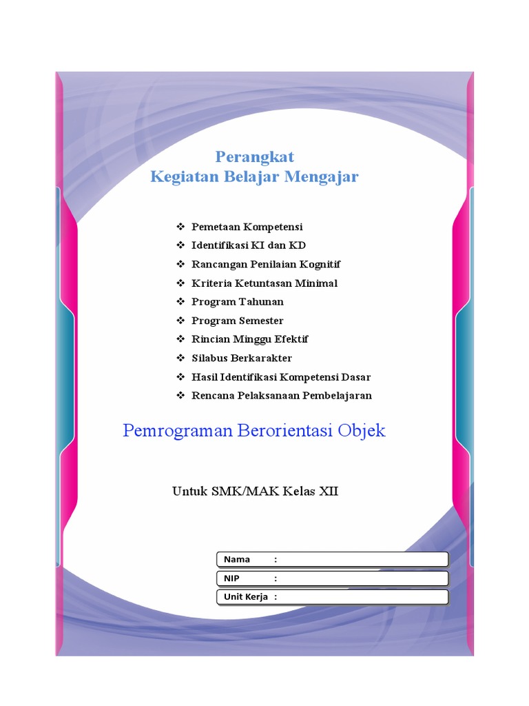 Pemrograman Berorientasi Objek XII | PDF