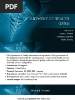 DOH Organizational Chart & Roles | PDF