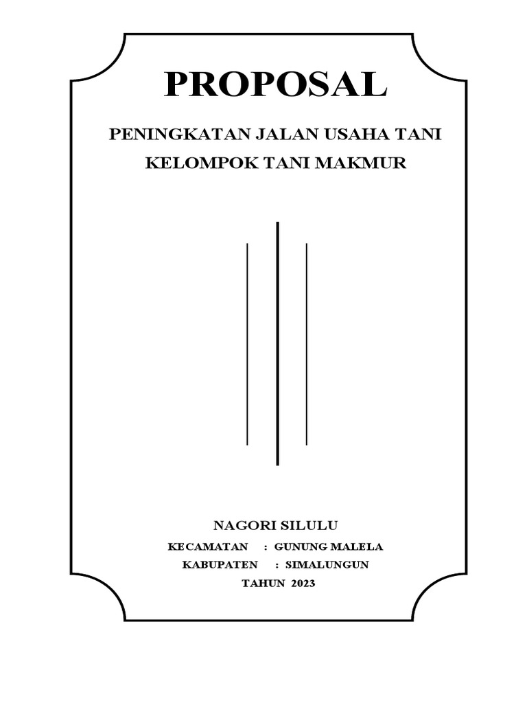 Jalan Usaha Tani | PDF