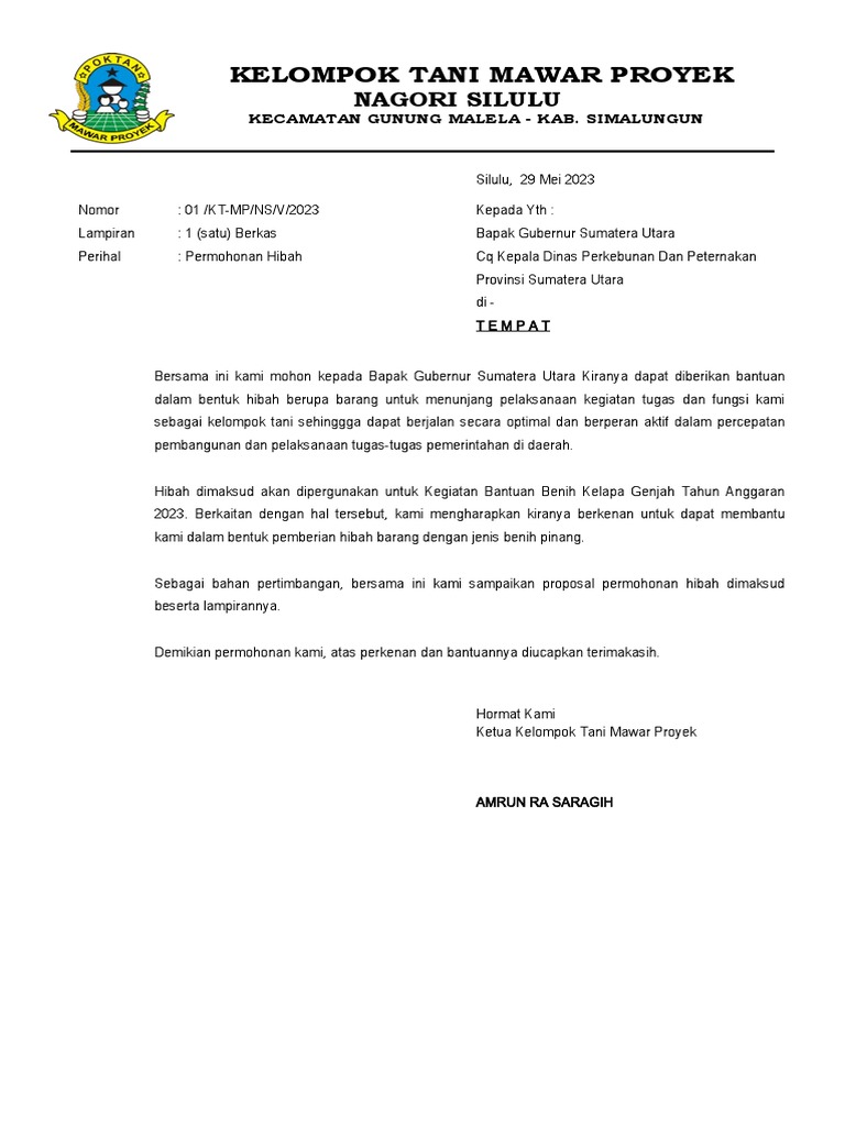 Contoh Prop Kelapa Genjah | PDF