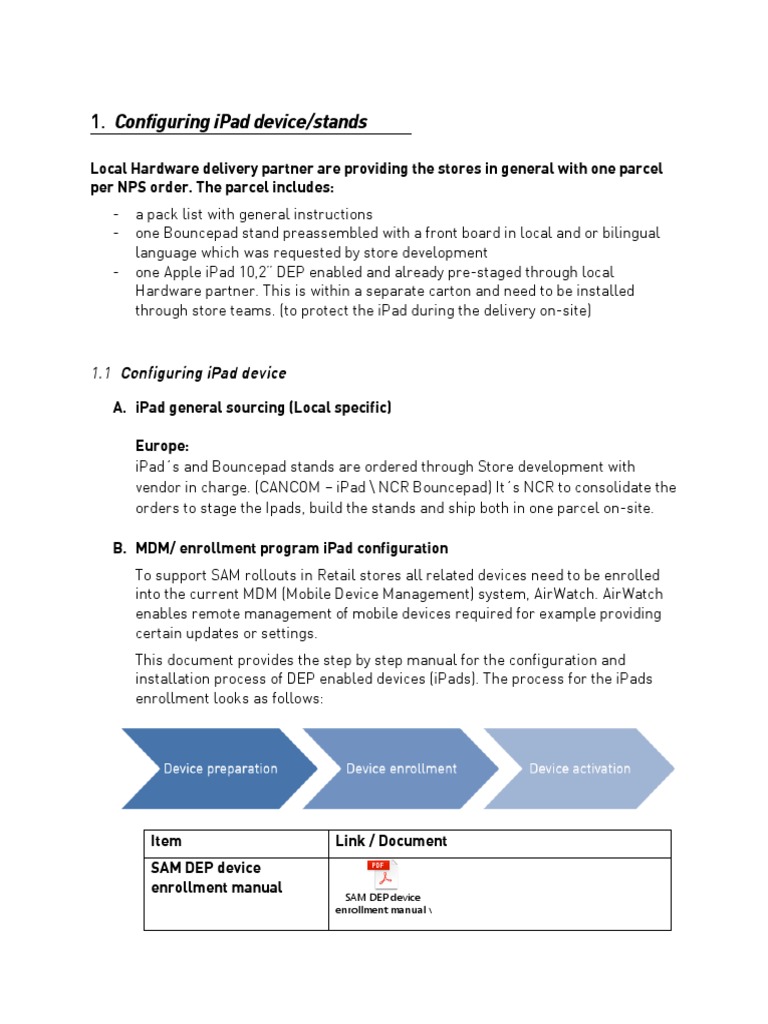 Configuring iPad device | PDF