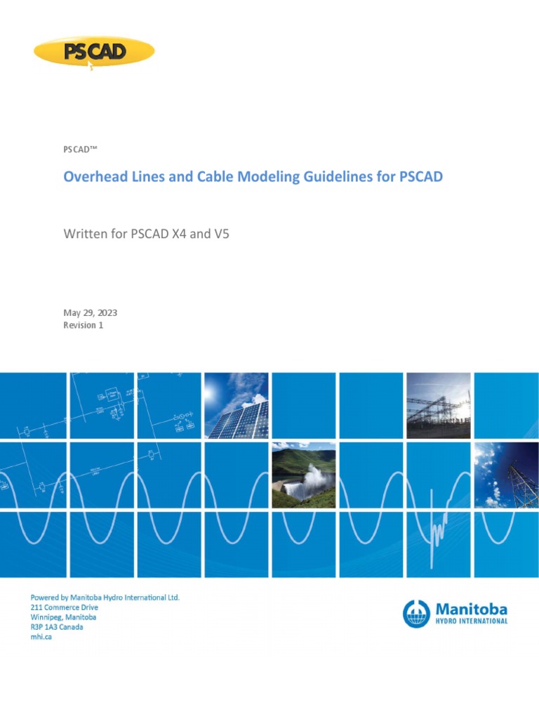 Overhead Lines and Cable Modeling Guidelines For PSCAD | PDF | Transmission Line | Coaxial Cable