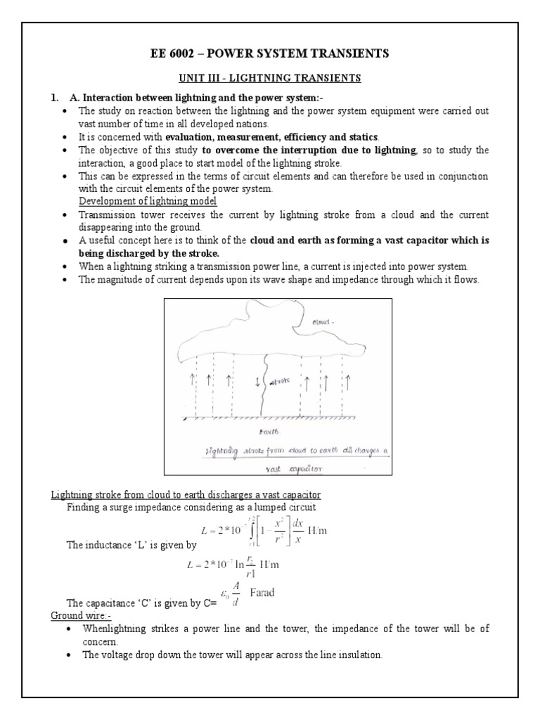 PST Unit 3 | PDF | Lightning | Electric Power Transmission PST Unit 3 | PDF | Lightning | Electric Power Transmission