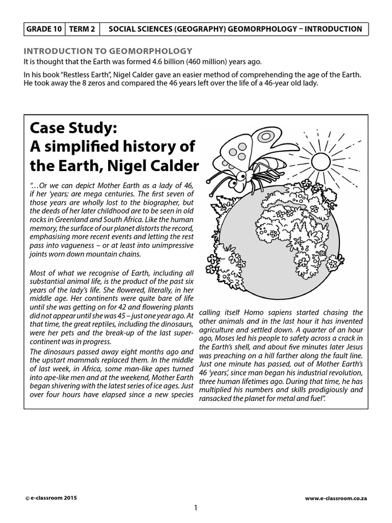 Introduction to Geomorphology for Grade 10 | PDF | Geology | Earth Sciences